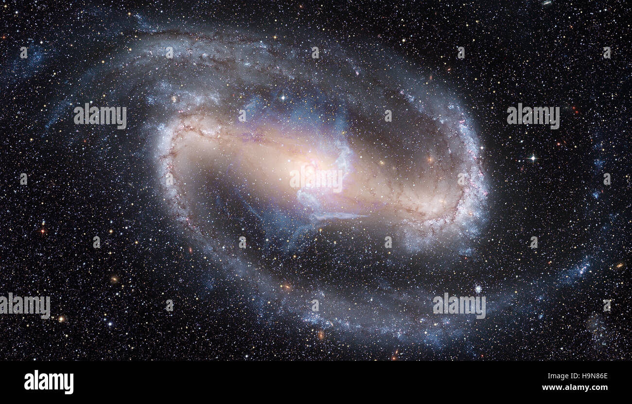 Spiral galaxy in space Stock Photo - Alamy