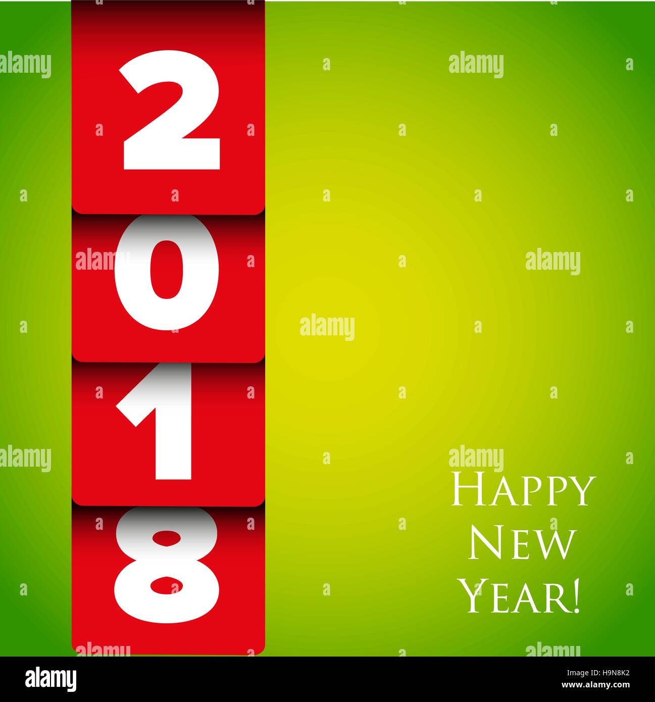 Happy New Year 2018 vector Stock Vector Image & Art - Alamy