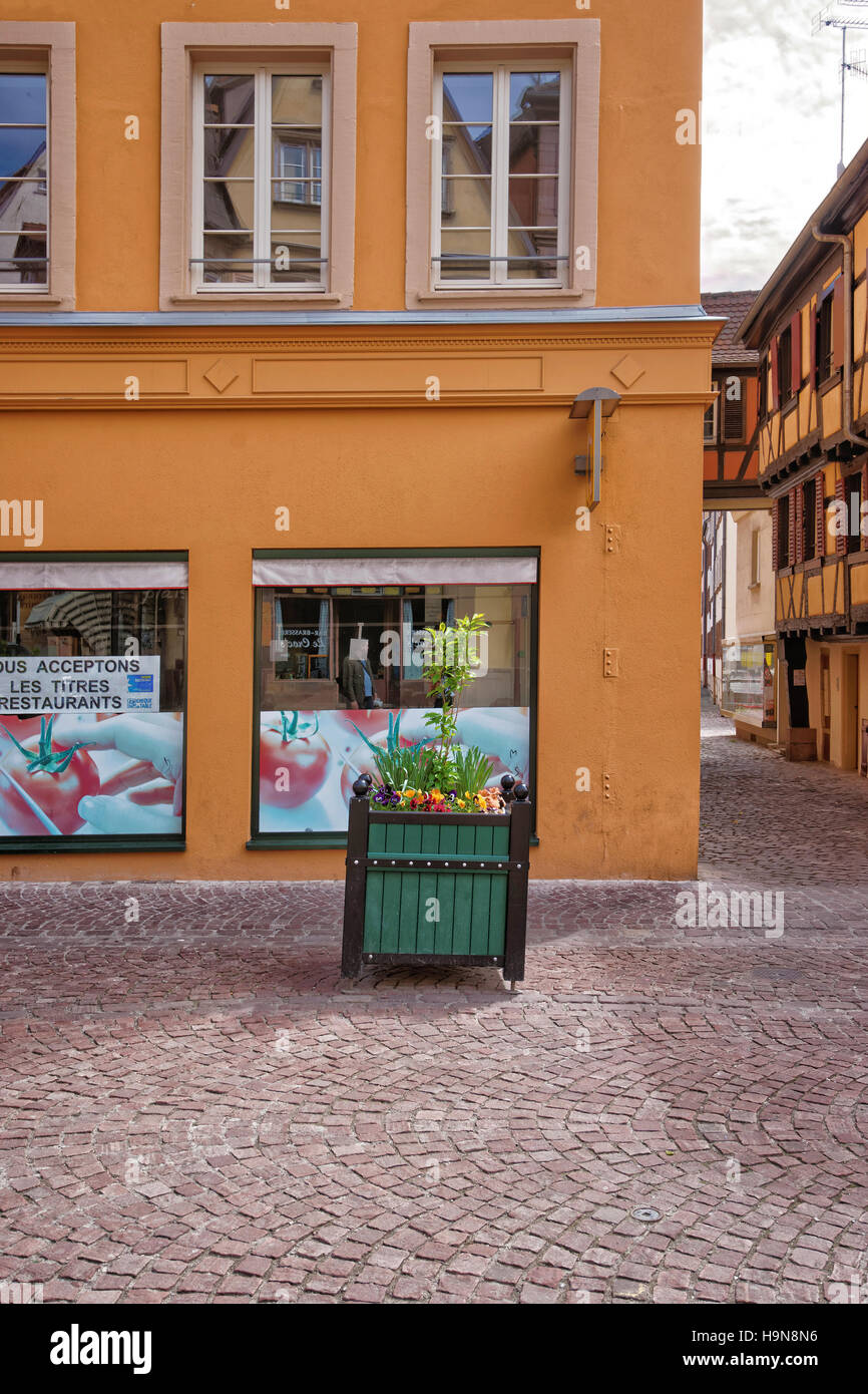 Colmar, France - May 1, 2012: Colorful Timber framing houses on Grand ...