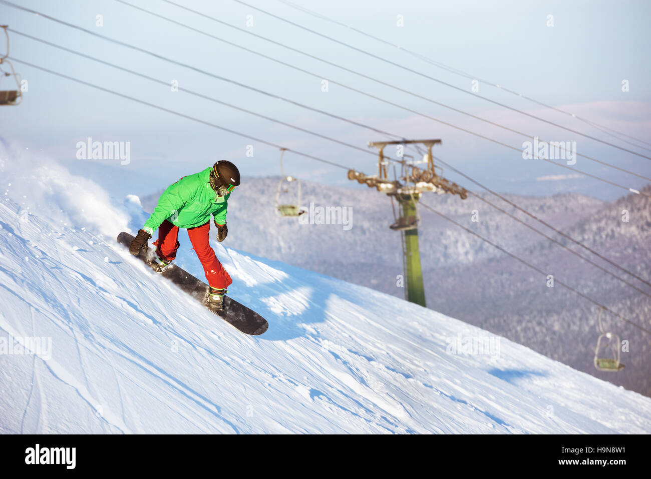 Riding downhill hi-res stock photography and images - Alamy