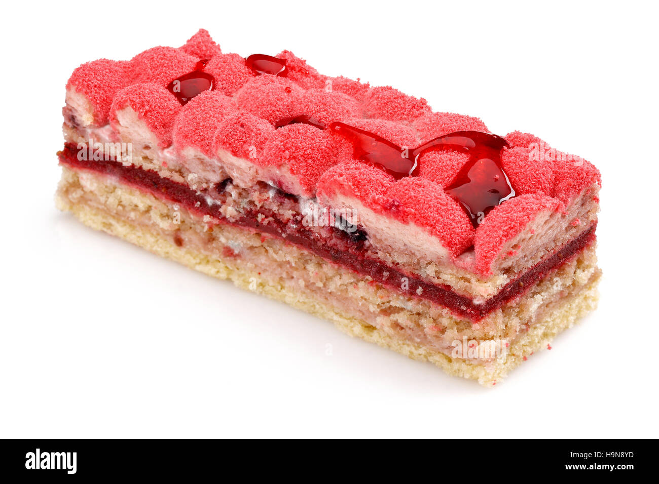 Pink strawberry pie Cut Out Stock Images & Pictures - Alamy