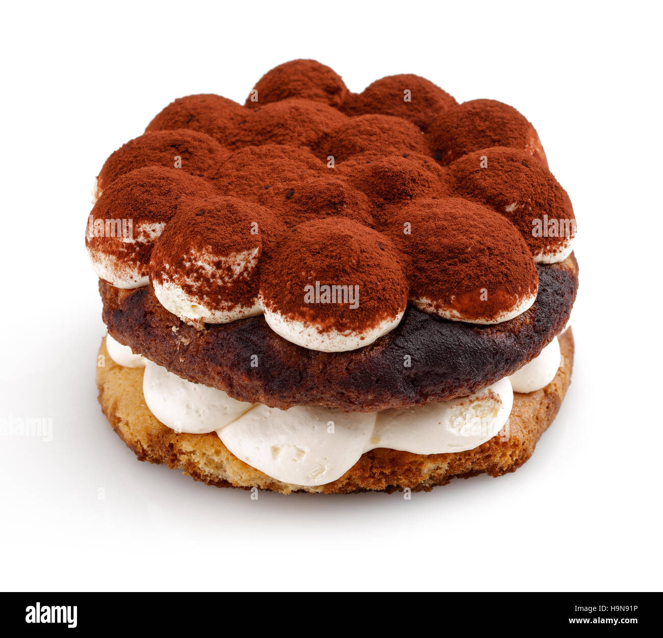 Tiramisu, cake, isolated on white background Stock Photo - Alamy