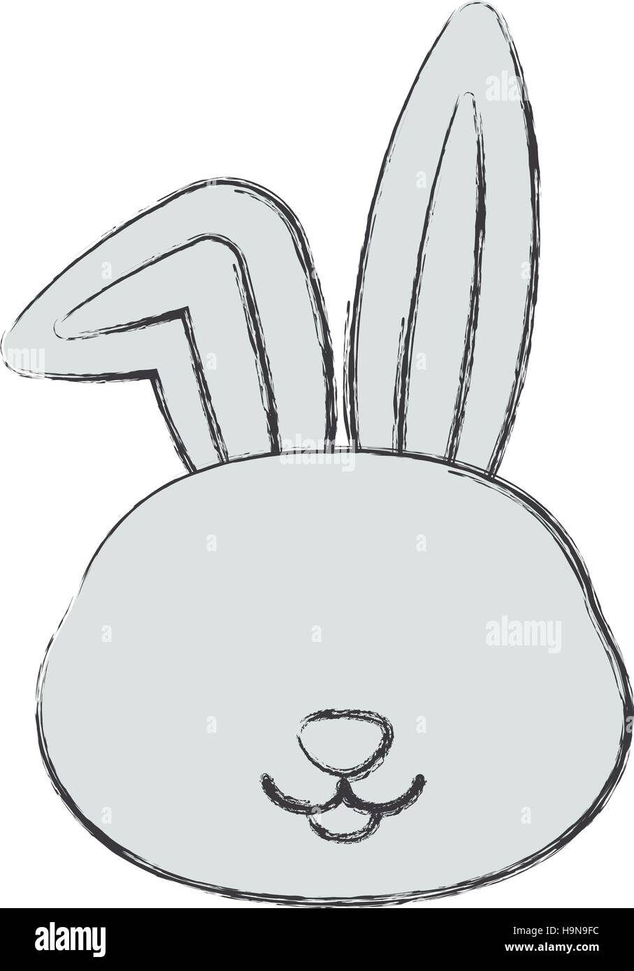 Rabbit cartoon icon. Animal cute adorable creature and friendly theme ...
