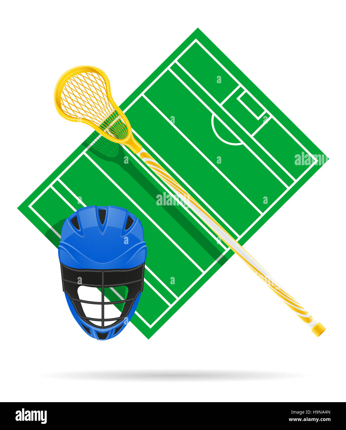 lacrosse field illustration isolated on white background Stock Photo ...