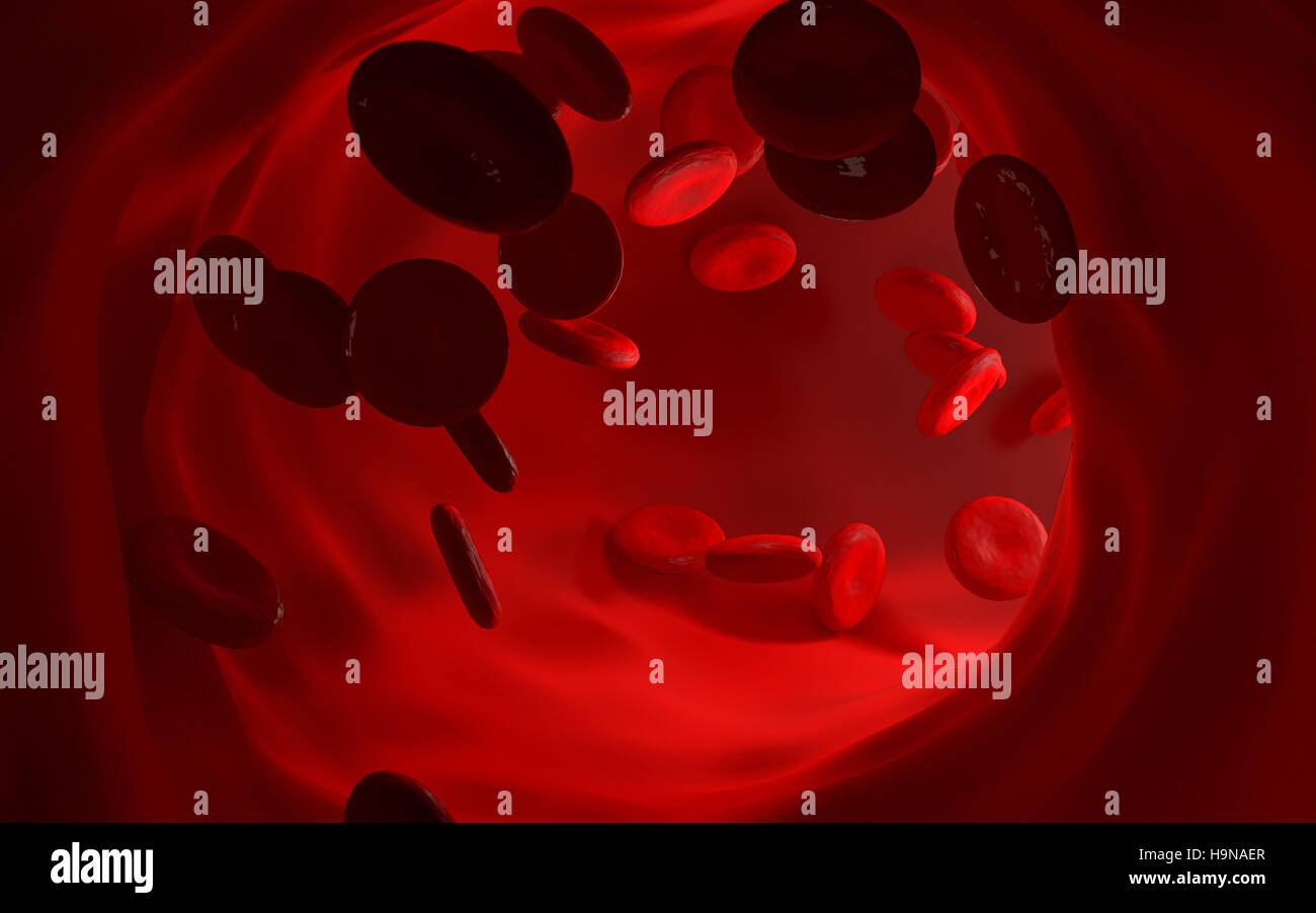 3d red blood cells hi-res stock photography and images - Alamy