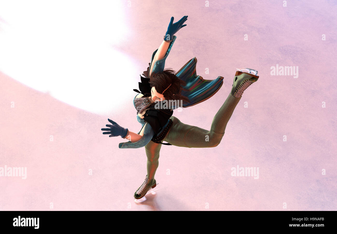 Figure skating art hi-res stock photography and images - Alamy