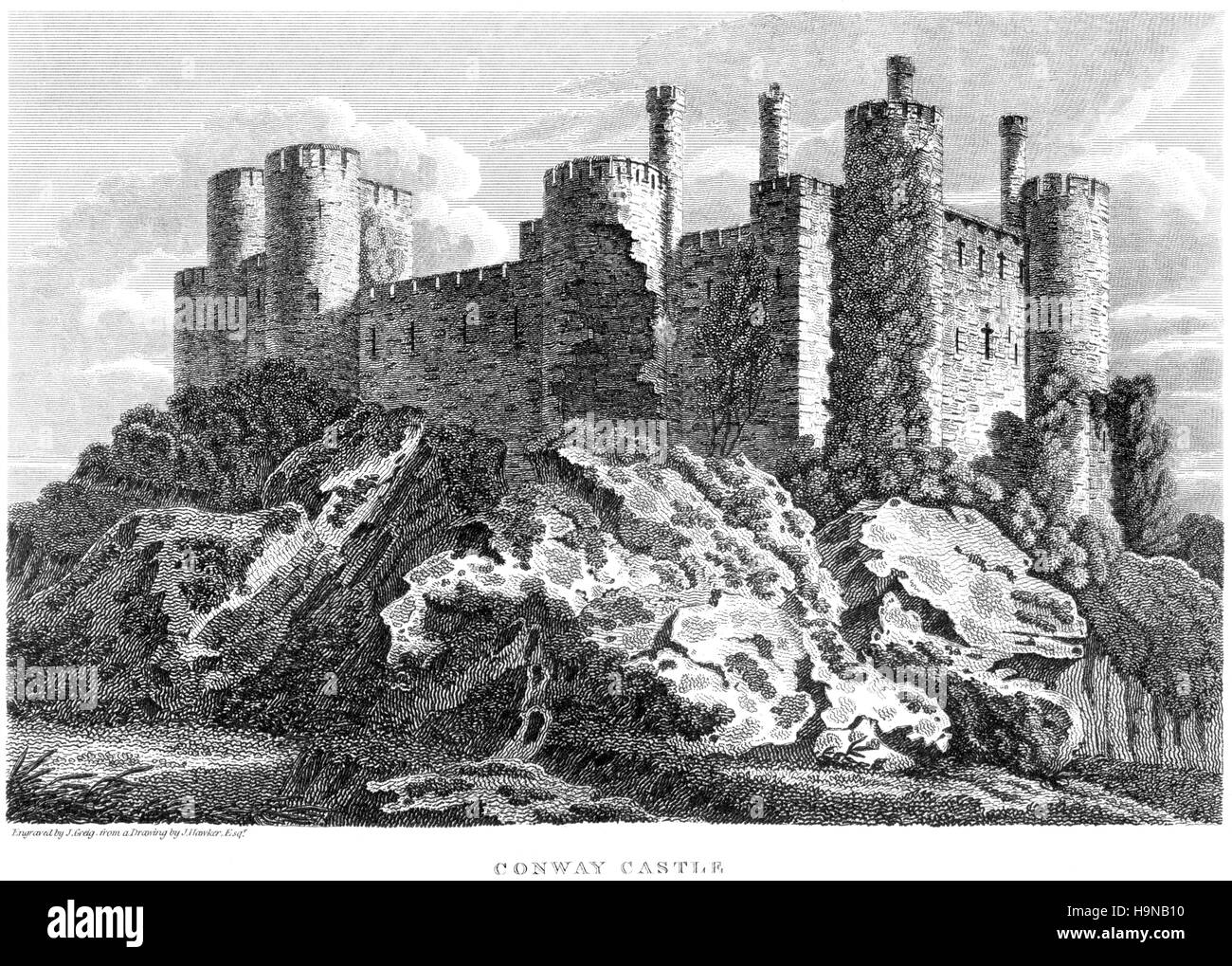 Conwy castle pictures hi-res stock photography and images - Alamy