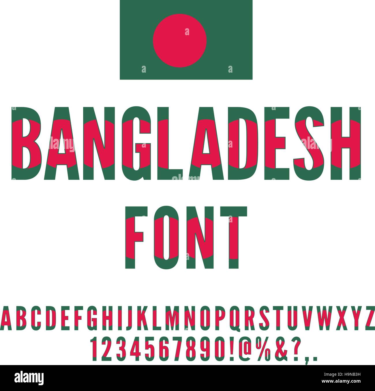 National Flag Font Stock Vector Image & Art - Alamy