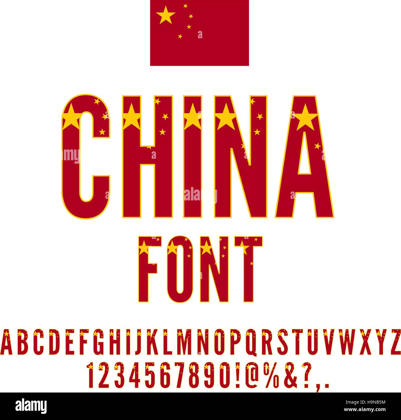 National Flag Font Stock Vector Image & Art - Alamy