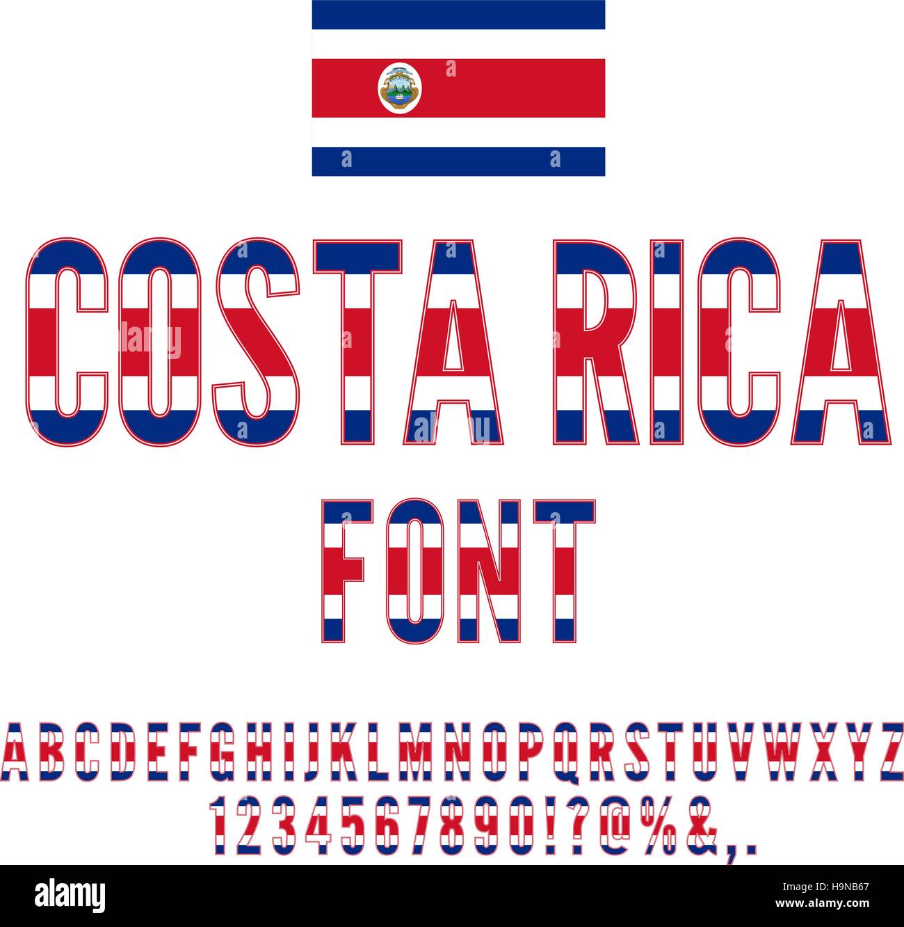 National Flag Font Stock Vector Image & Art - Alamy