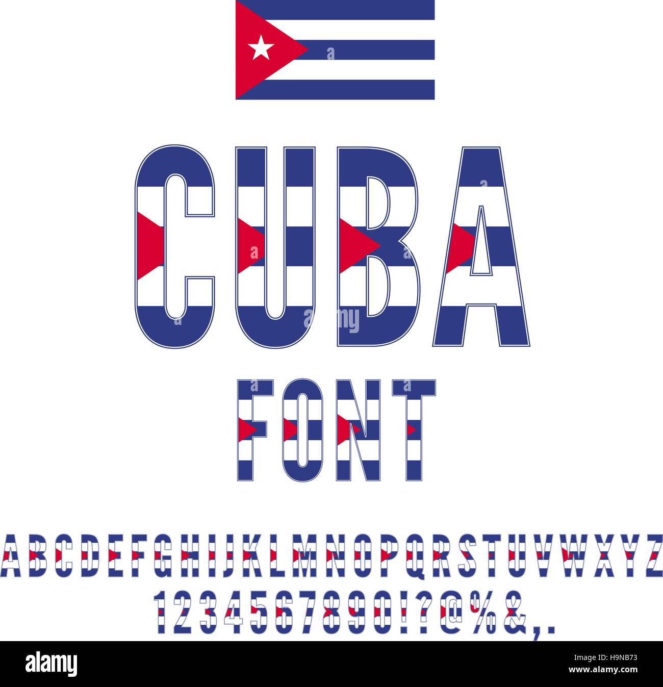 National Flag Font Stock Vector Image & Art - Alamy