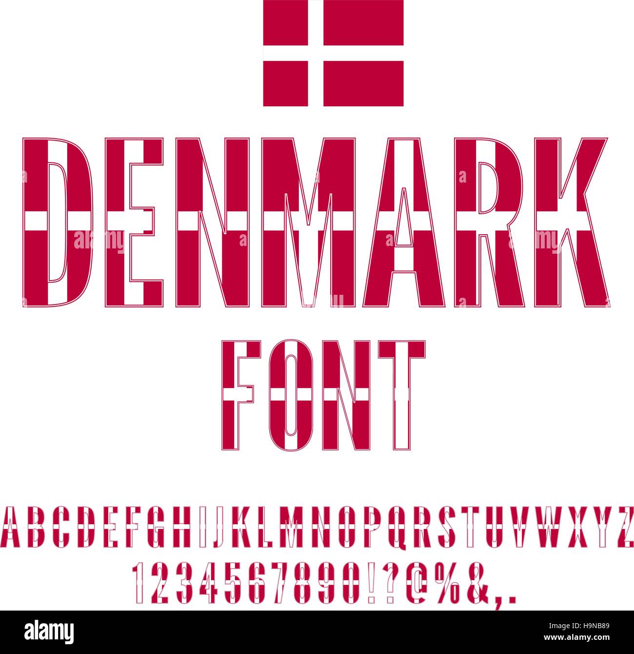 National denmark flag Stock Vector Images - Alamy