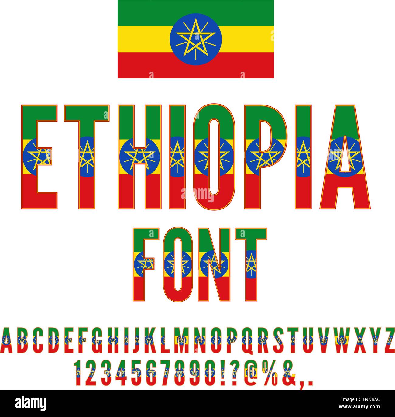 National Flag Font Stock Vector Image & Art - Alamy