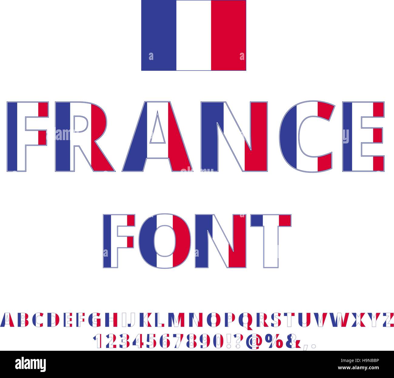 National Flag Font Stock Vector Image & Art - Alamy