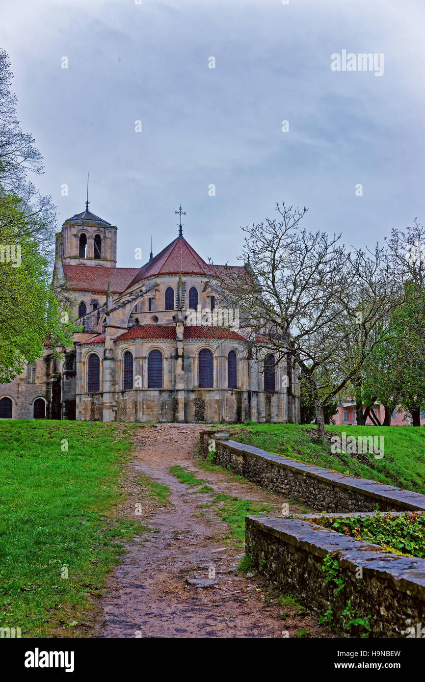 Vezelay Abbey in Avallon of Yonne department in Bourgogne Franche Comte ...