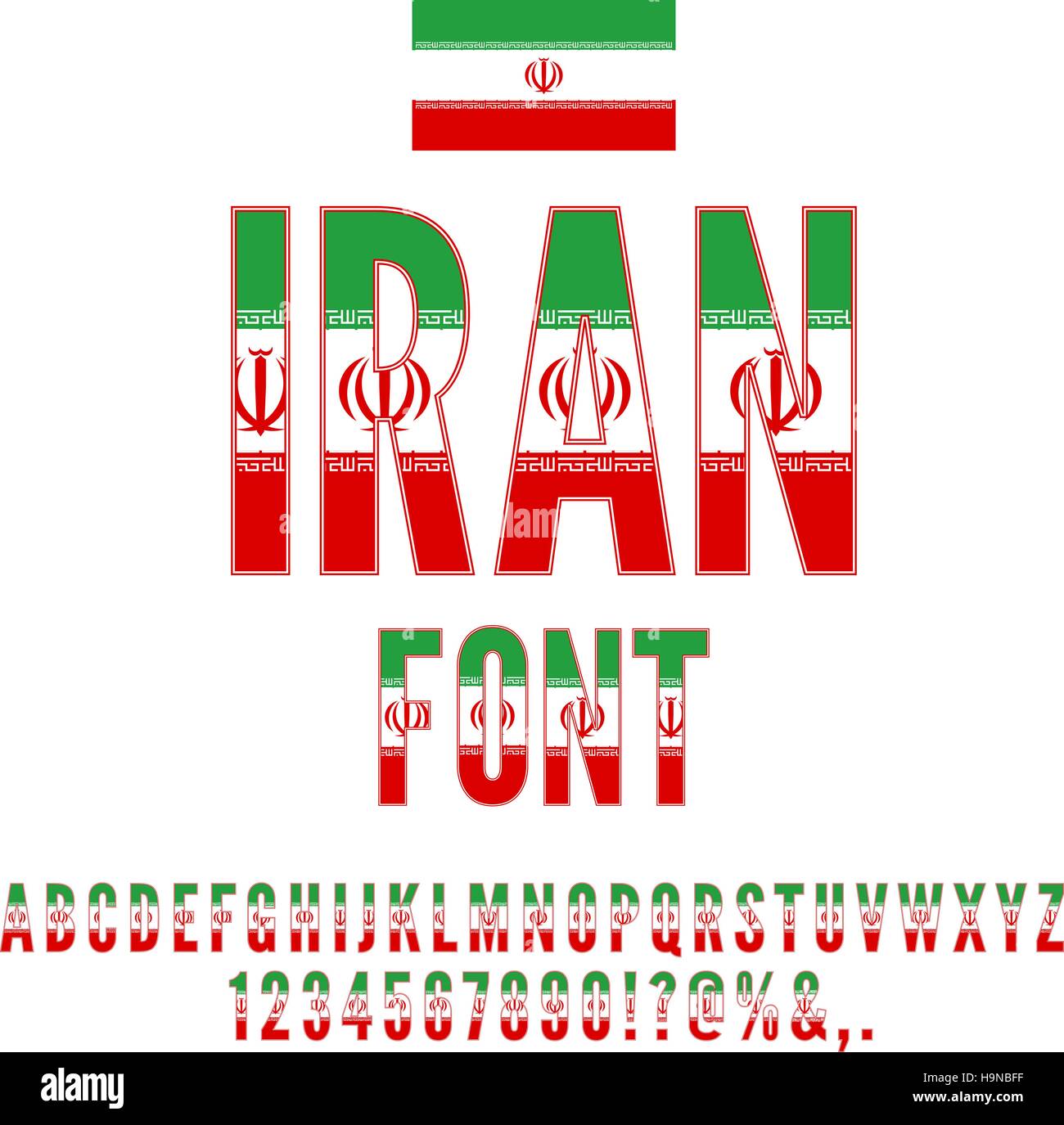 National Flag Font Stock Vector Image & Art - Alamy