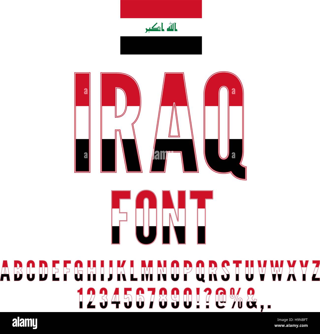 National Flag Font Stock Vector Image & Art - Alamy