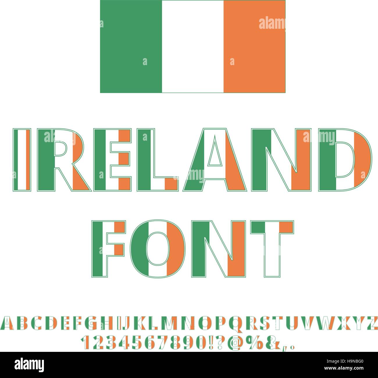 National Flag Font Stock Vector Image & Art - Alamy