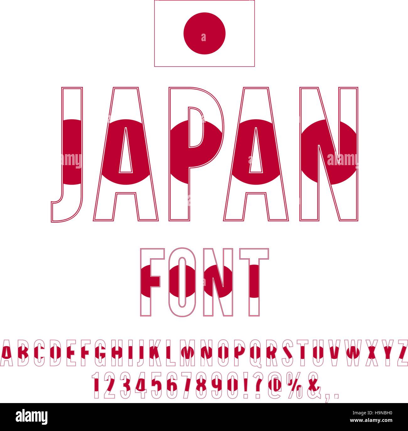 Country font Stock Vector Images - Alamy