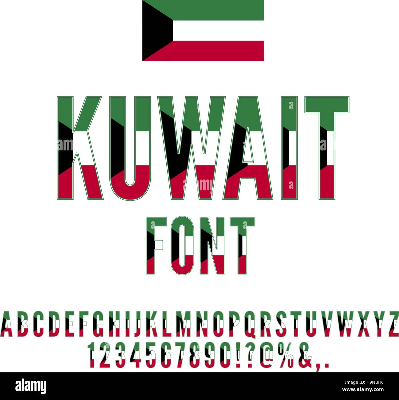 National Flag Font Stock Vector Image & Art - Alamy