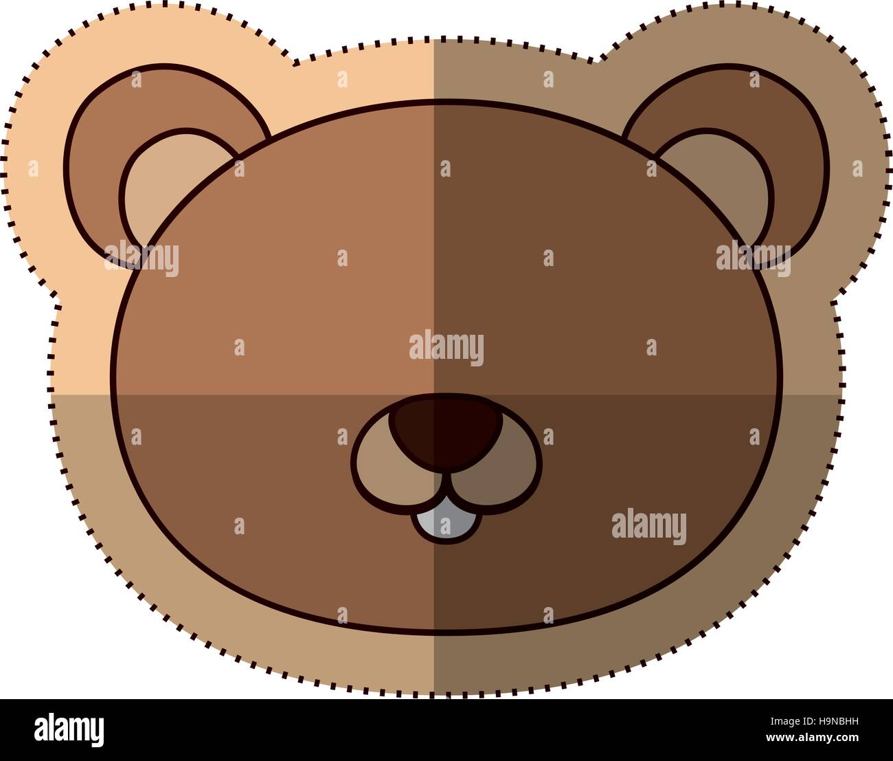 Beaver cartoon icon. Animal cute adorable creature and friendly theme ...