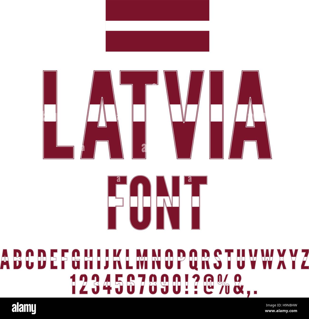 National Flag Font Stock Vector Image & Art - Alamy