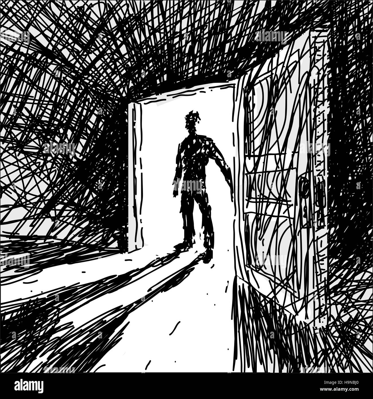 Guest enters hi-res stock photography and images - Alamy