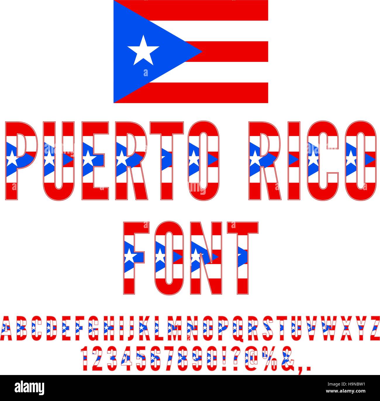 National Flag Font Stock Vector Image & Art - Alamy