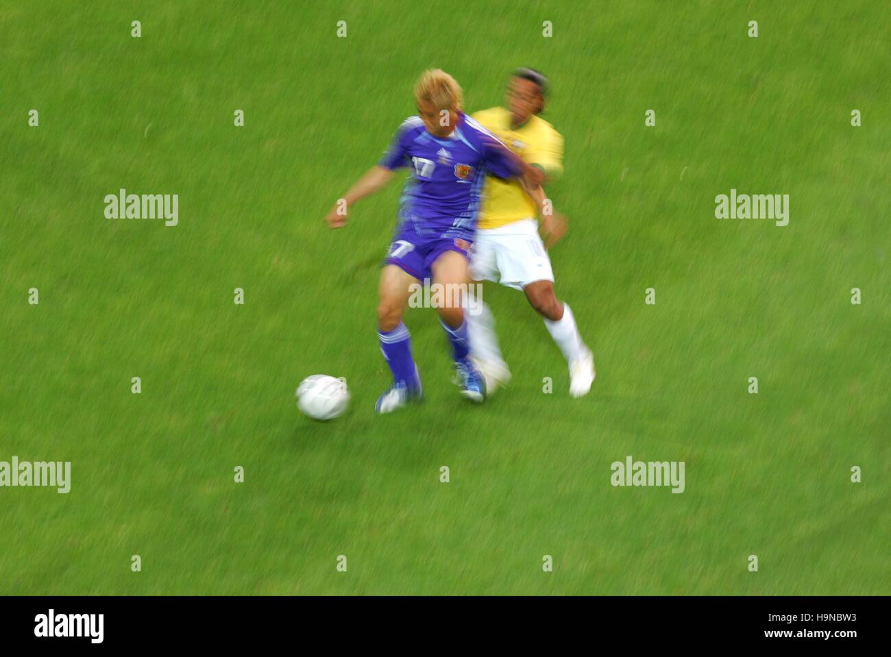JUNICHI INAMOTO & RONALDINHO JAPAN V BRAZIL WORLD CUP DORTMUND GERMANY ...