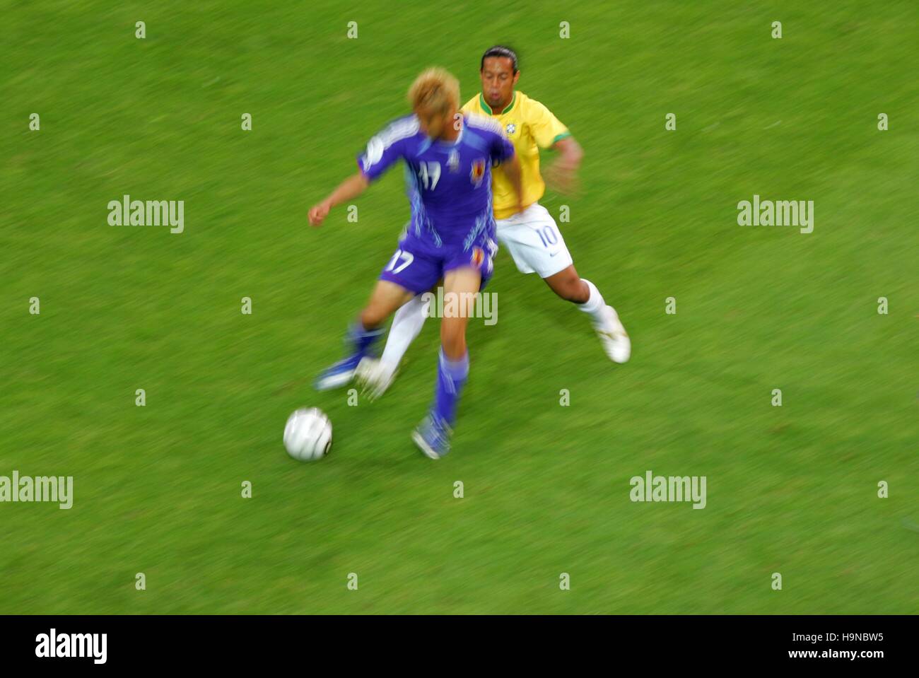 JUNICHI INAMOTO & RONALDINHO JAPAN V BRAZIL WORLD CUP DORTMUND GERMANY ...