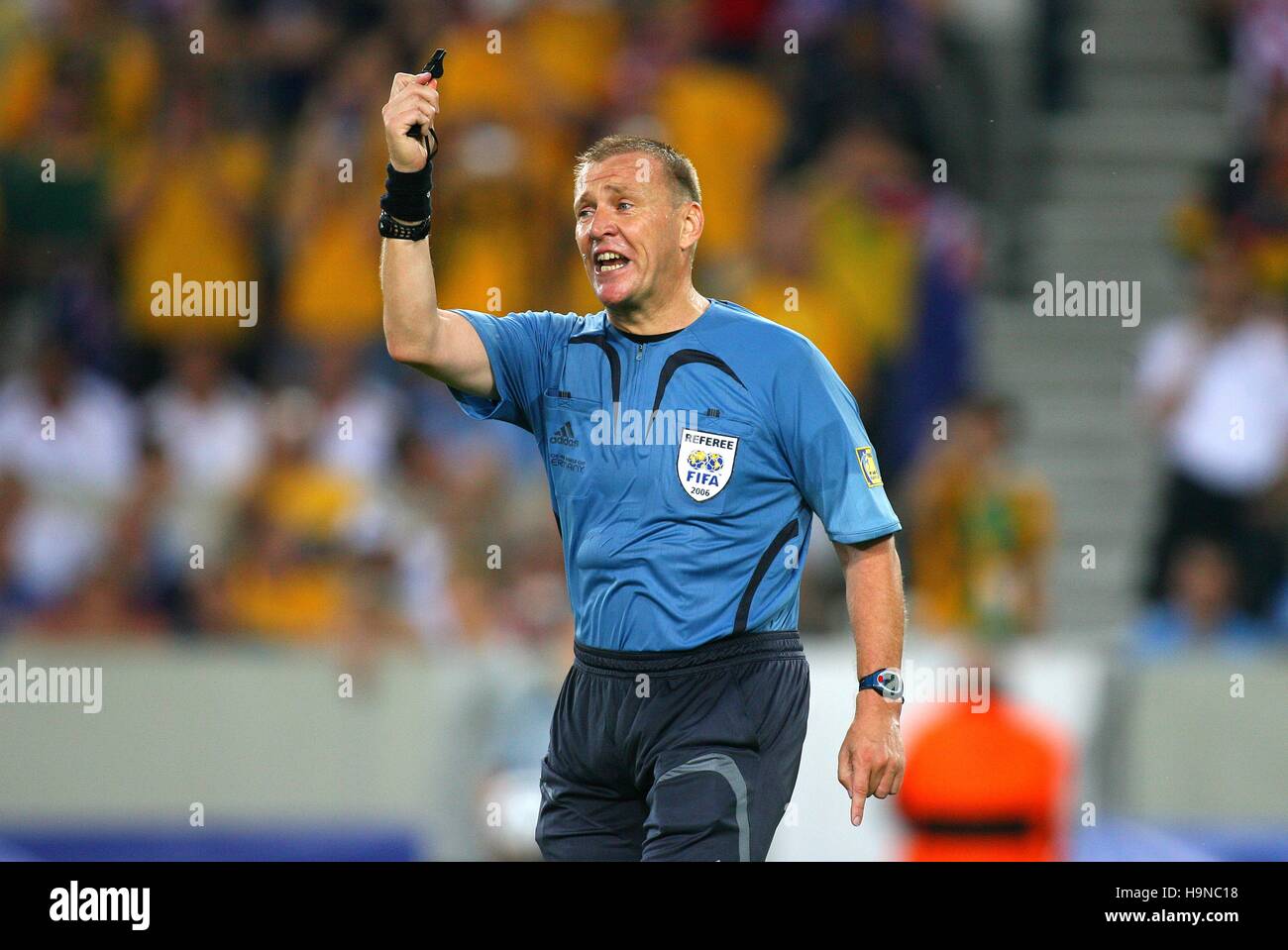 GRAHAM POLL FIFA REFEREE WORLD CUP STUTTGART GERMANY 22 June 2006 Stock ...