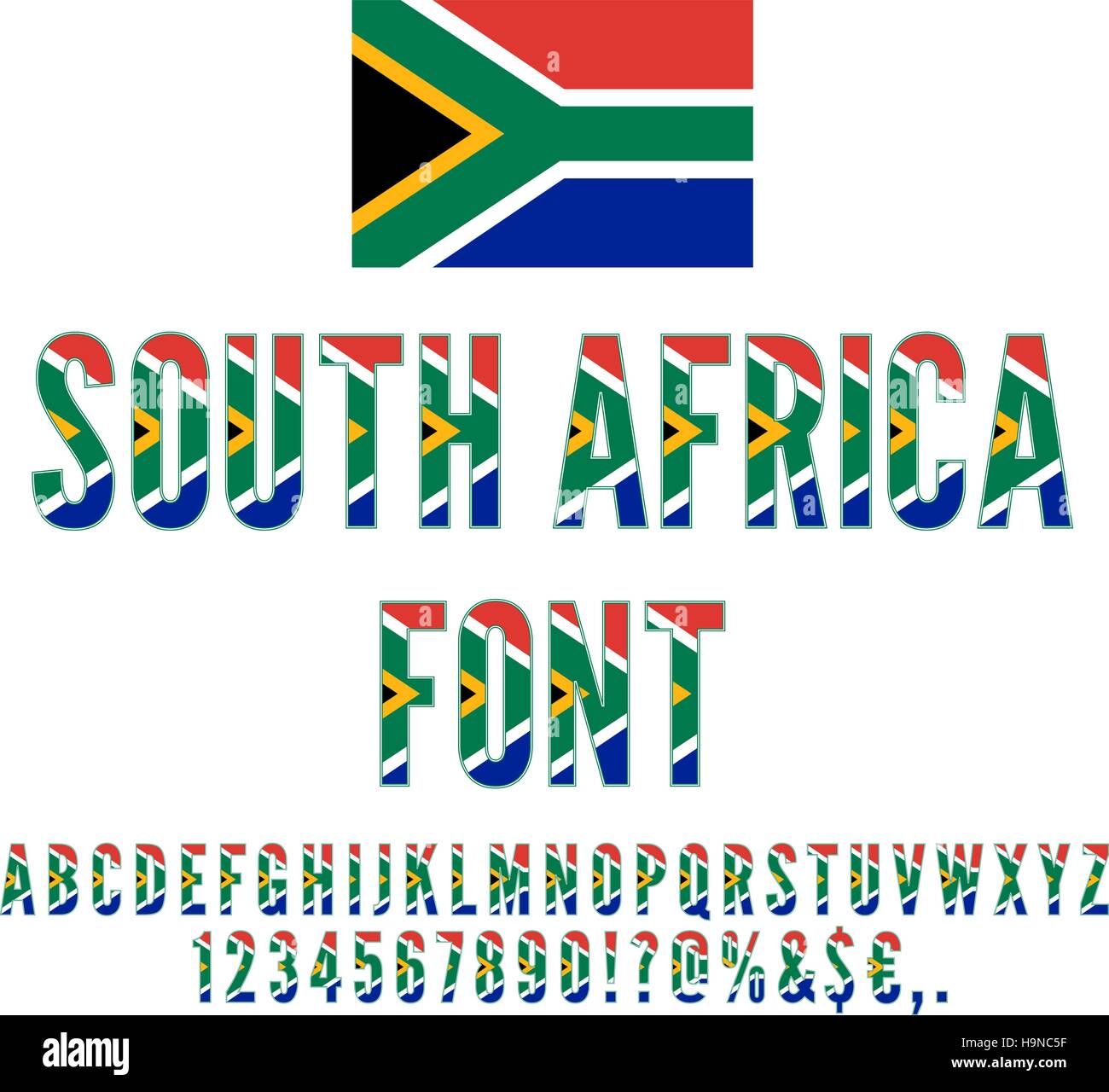 National Flag Font Stock Vector Image & Art - Alamy