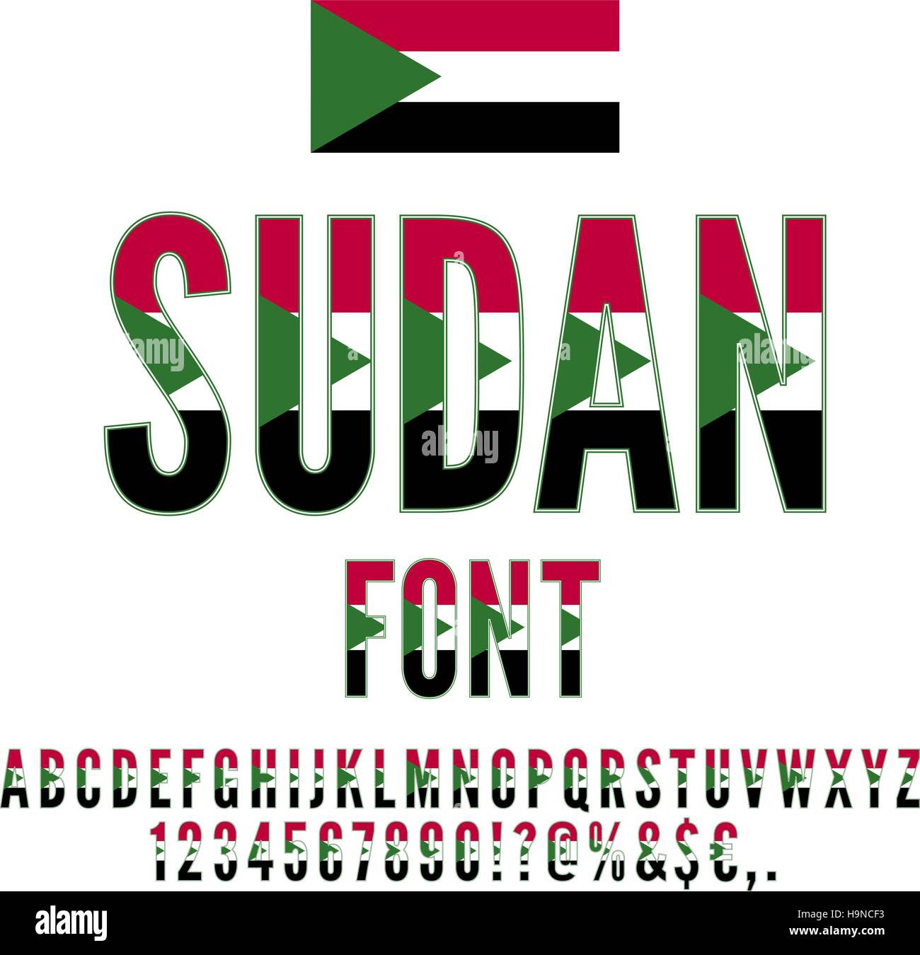 National Flag Font Stock Vector Image & Art - Alamy