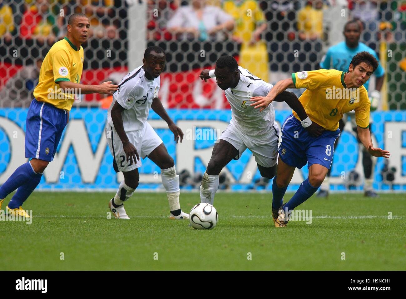 JOHN MENSAH & KAKA BRAZIL V GHANA SIGNAL IDUNA PARK DORTMUND GERMANY 27 ...