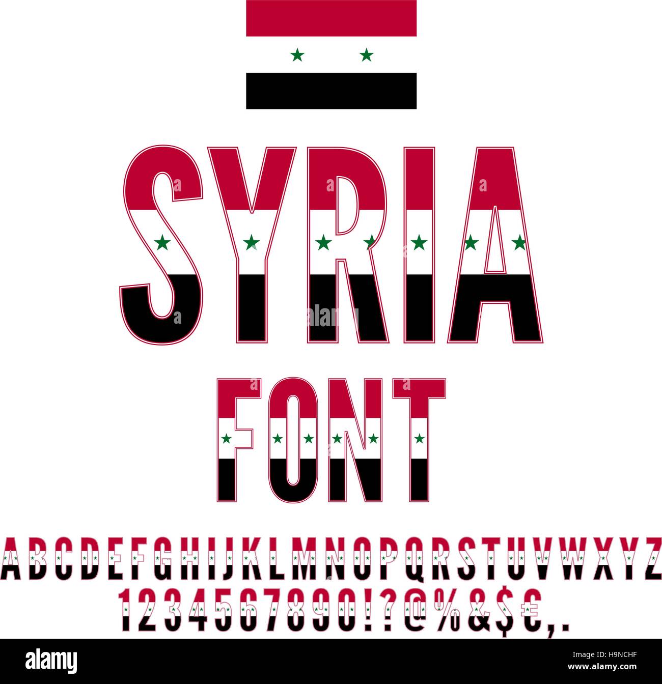 National Flag Font Stock Vector Image & Art - Alamy