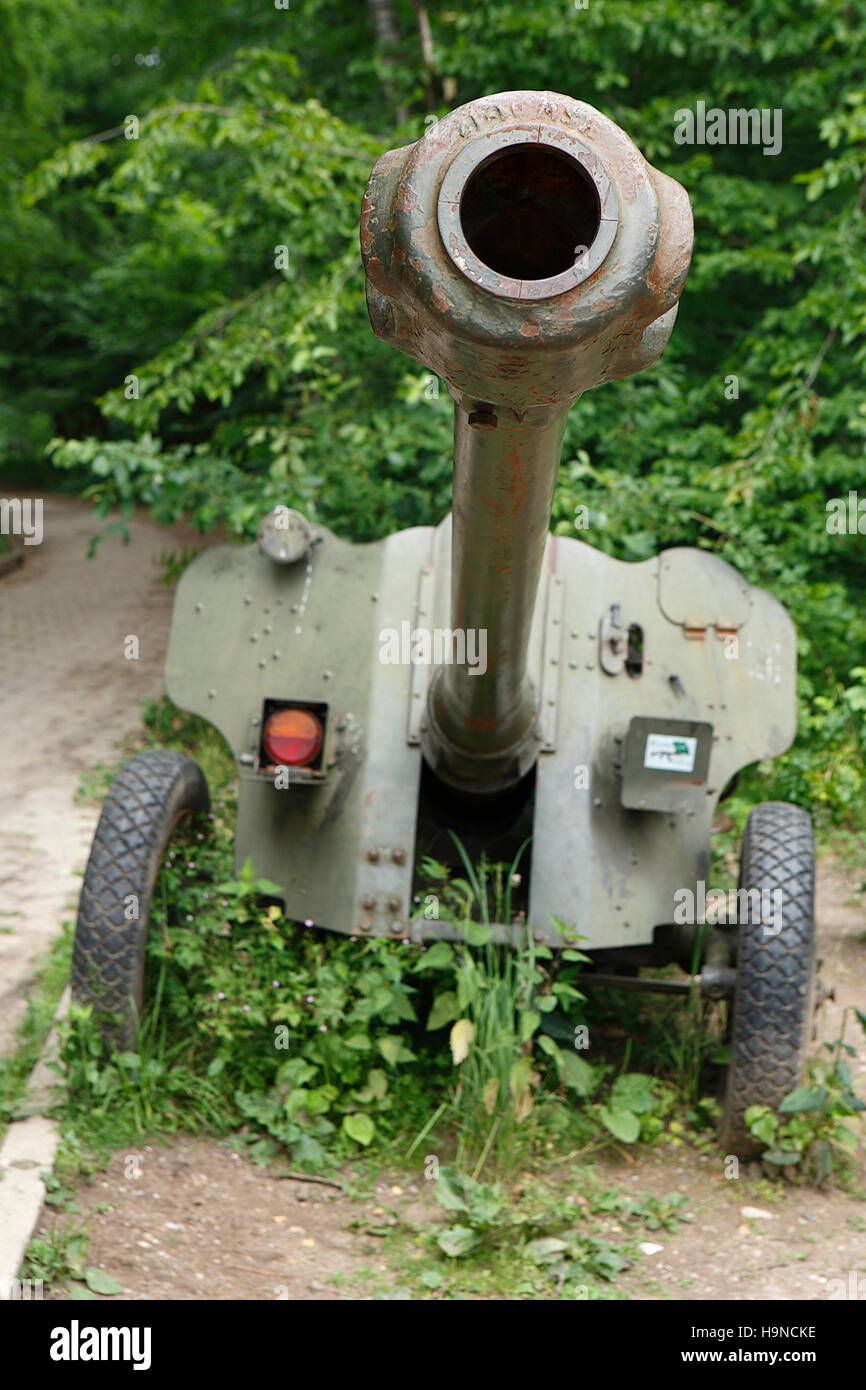 85mm divisional gun Armata D-44 at outdoor museum in mamerki (mauerwald ...