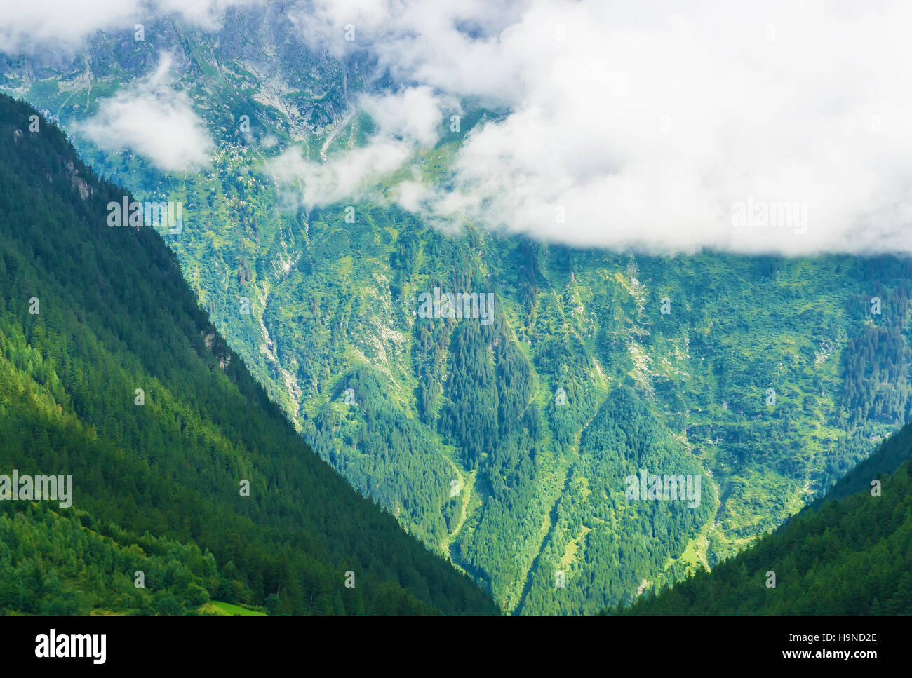 Bernese Mountains at Lauterbrunnen valley in Interlaken Oberhasli ...