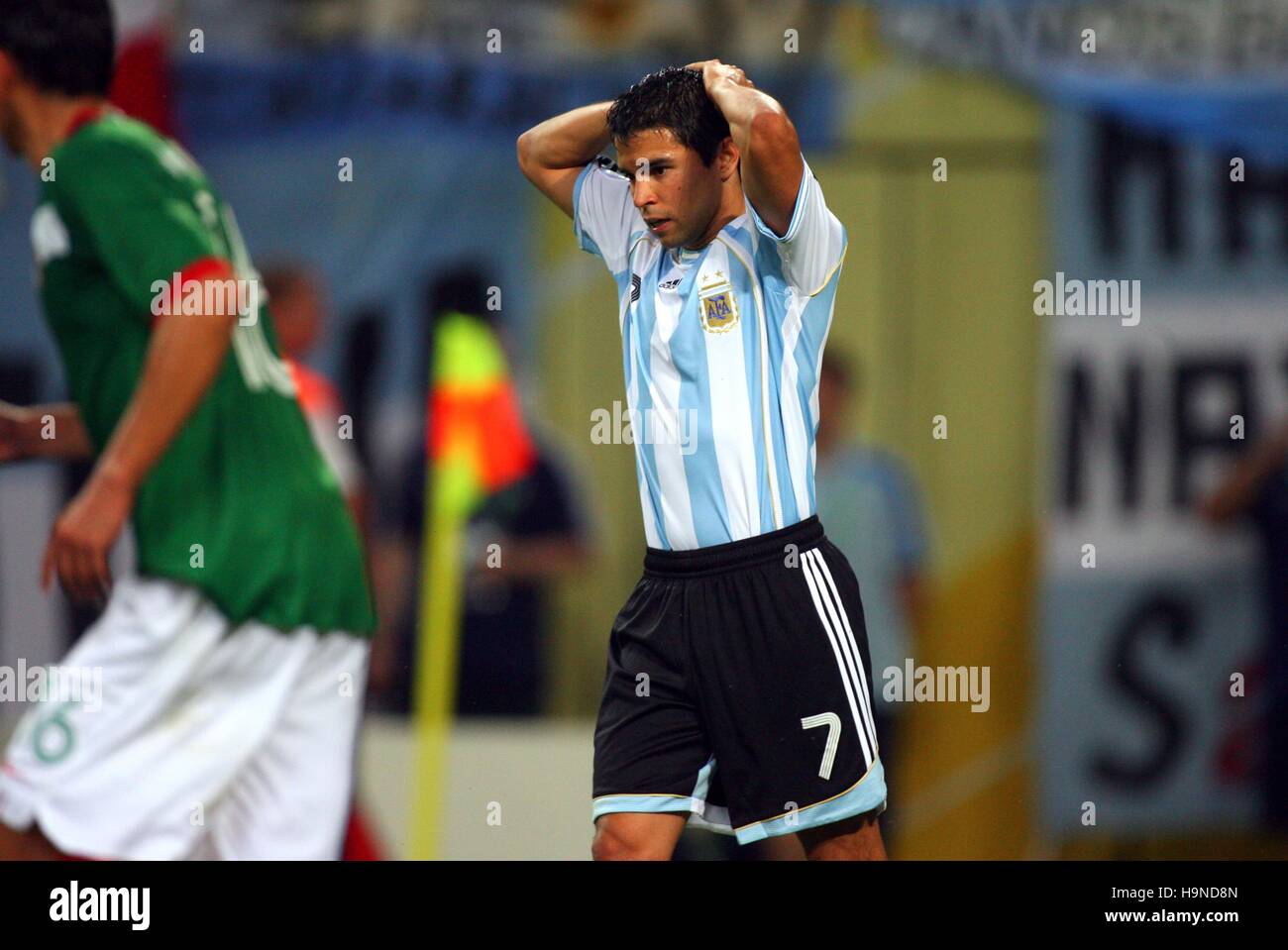 JAVIER SAVIOLA ARGENTINA & SEVILLA WORLD CUP LEIPZIG GERMANY 24 June ...