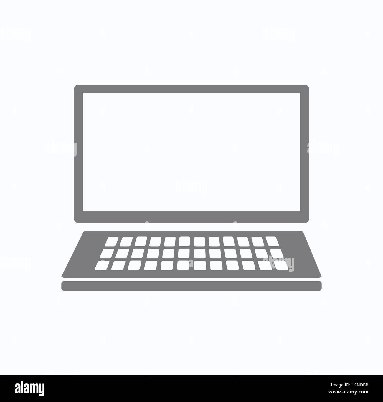 Image of a personal computer on a white background Stock Photo - Alamy