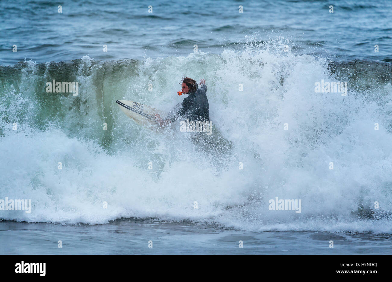 California Surfer Rodeo Beach near the Golden Gate Bridge Stock Photo ...