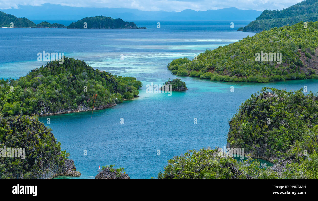 Painemo Island, Blue Lagoon, Raja Ampat, West Papua, Indonesia Stock ...