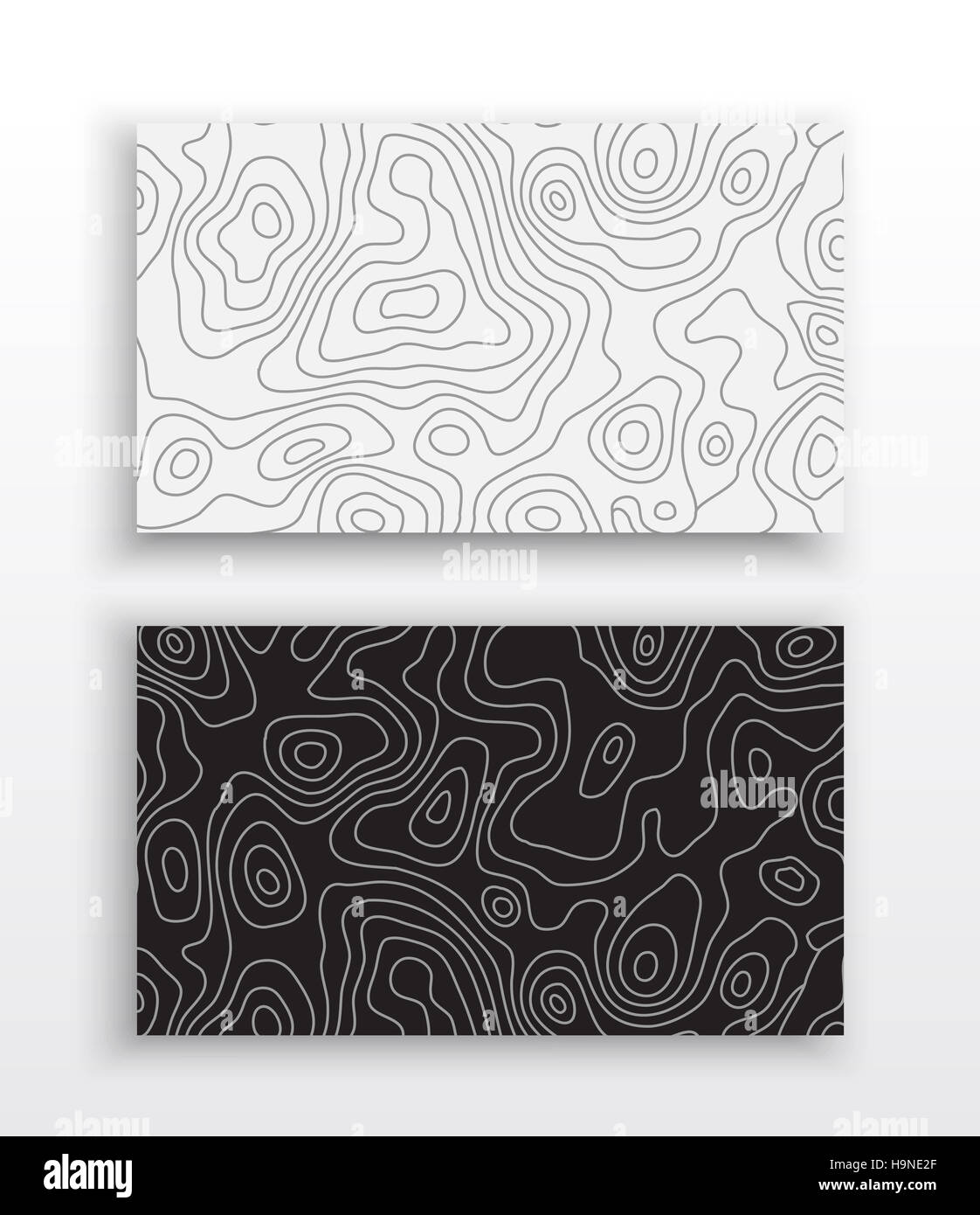 Business card templates with abstract pattern Stock Photo - Alamy