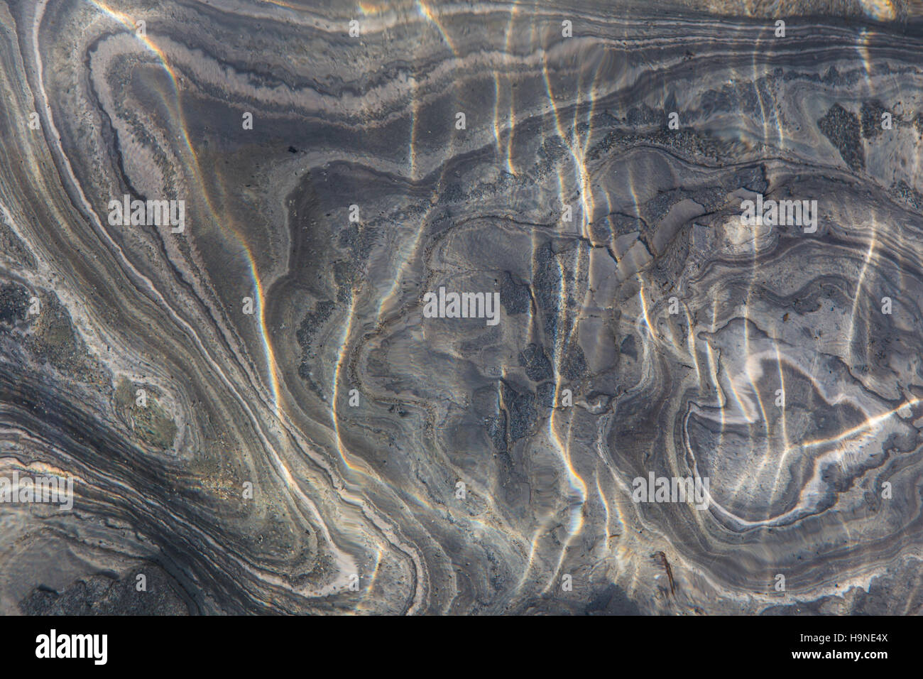ripples on the floor of the dead sea Stock Photo - Alamy