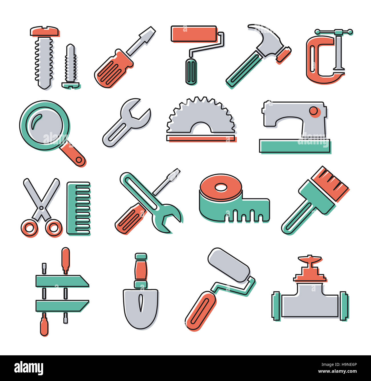 Construction materials icon hi-res stock photography and images - Alamy
