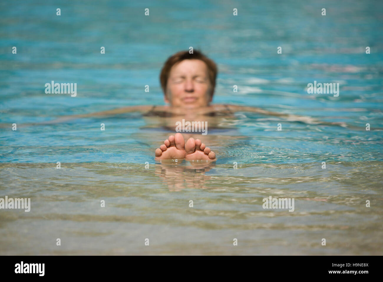 Woman enjoying a nice bath Stock Photo - Alamy