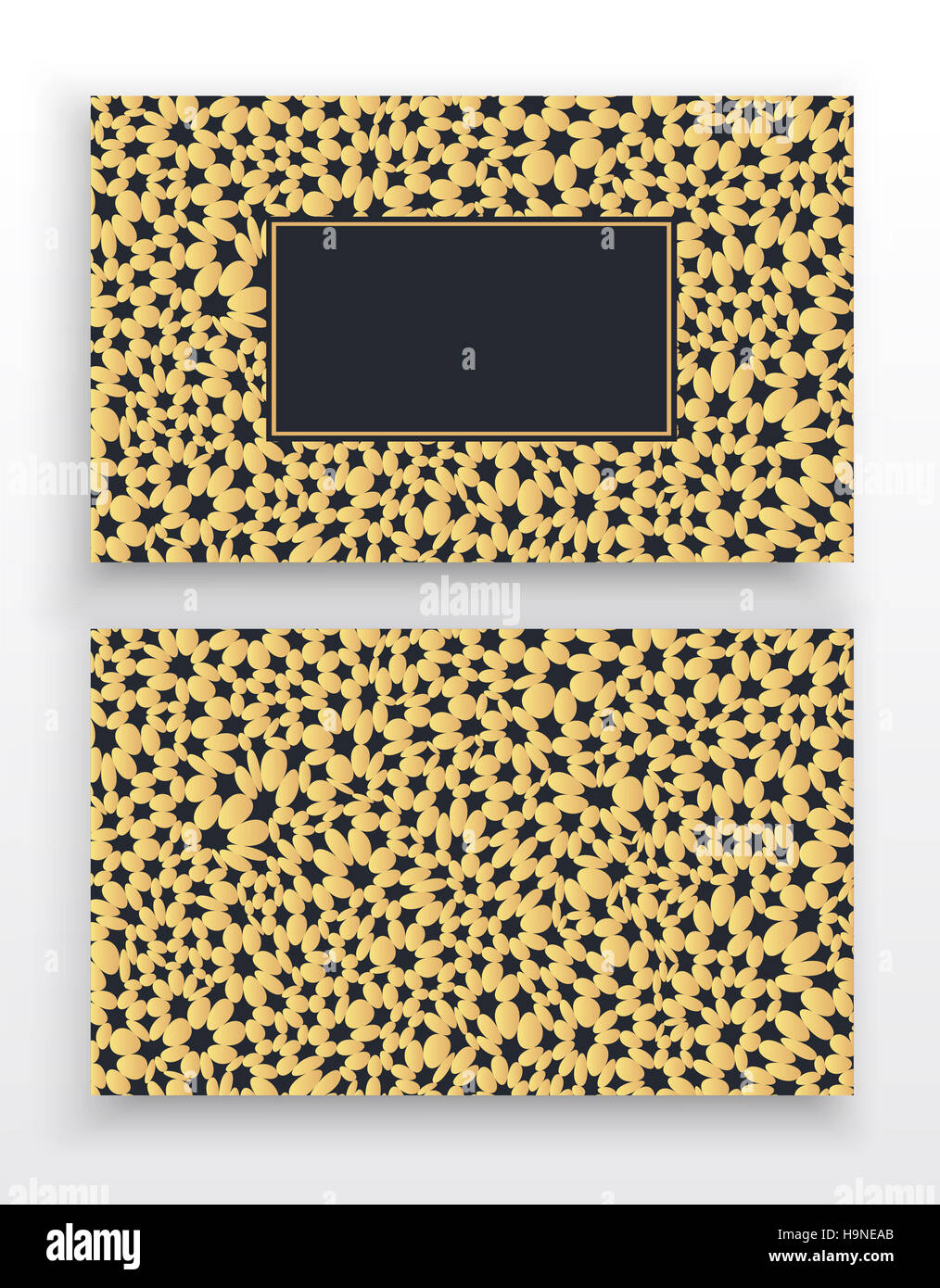 Template business cards for design of a repeating pattern Stock Photo ...
