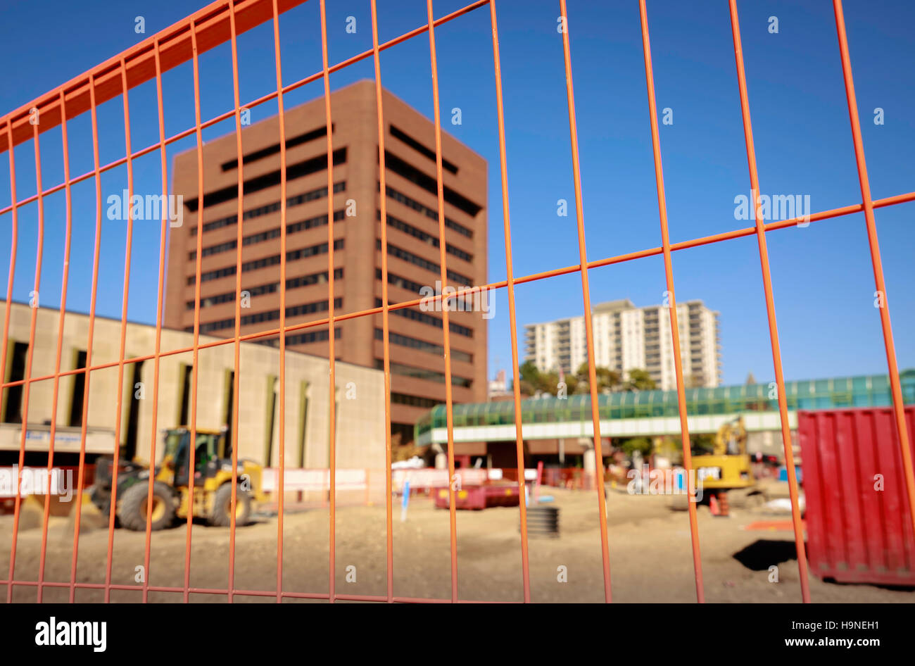 Construction fence closeup Stock Photo - Alamy
