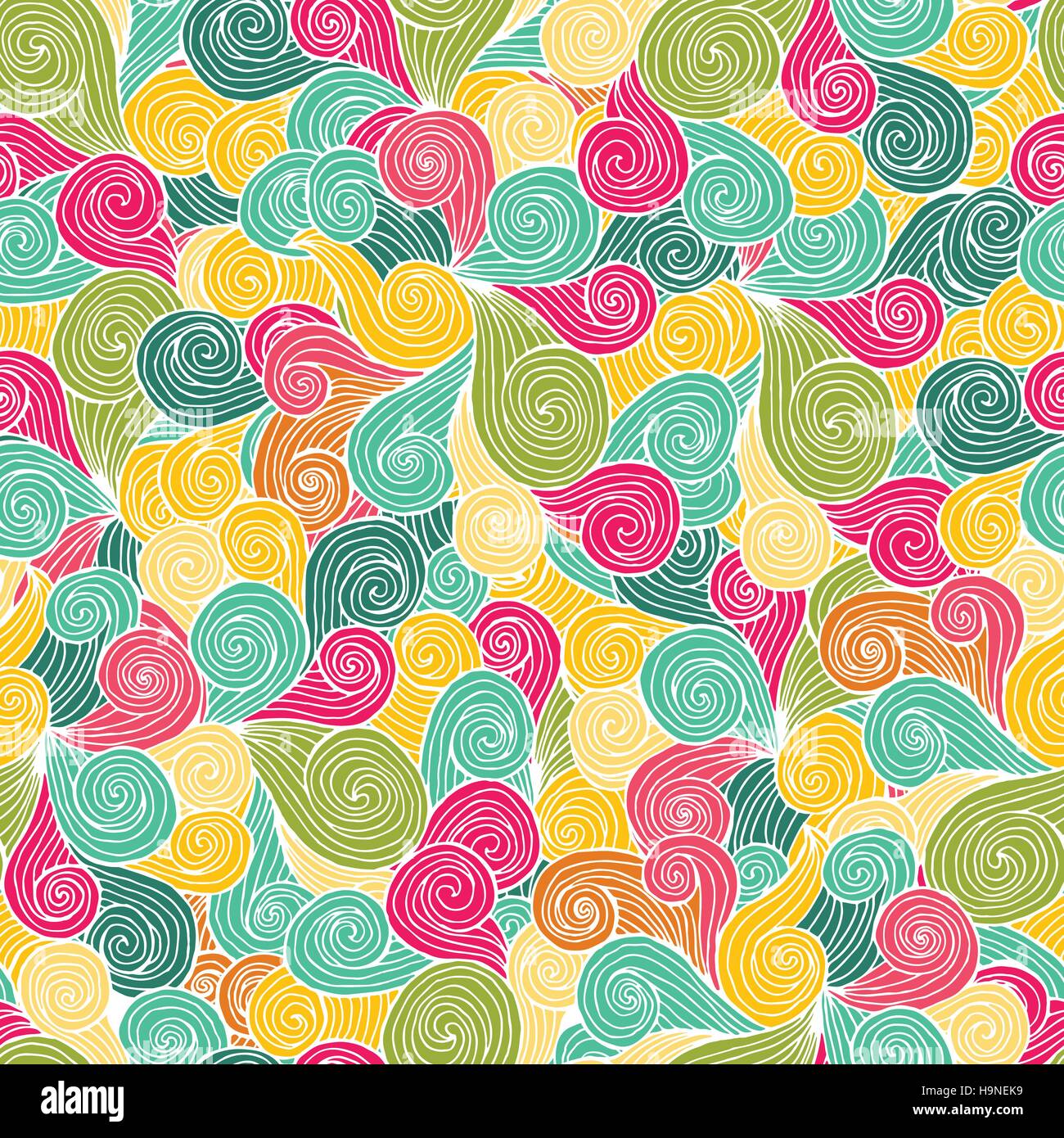 Vector abstract hand-drawn waves texture Stock Vector Image & Art - Alamy