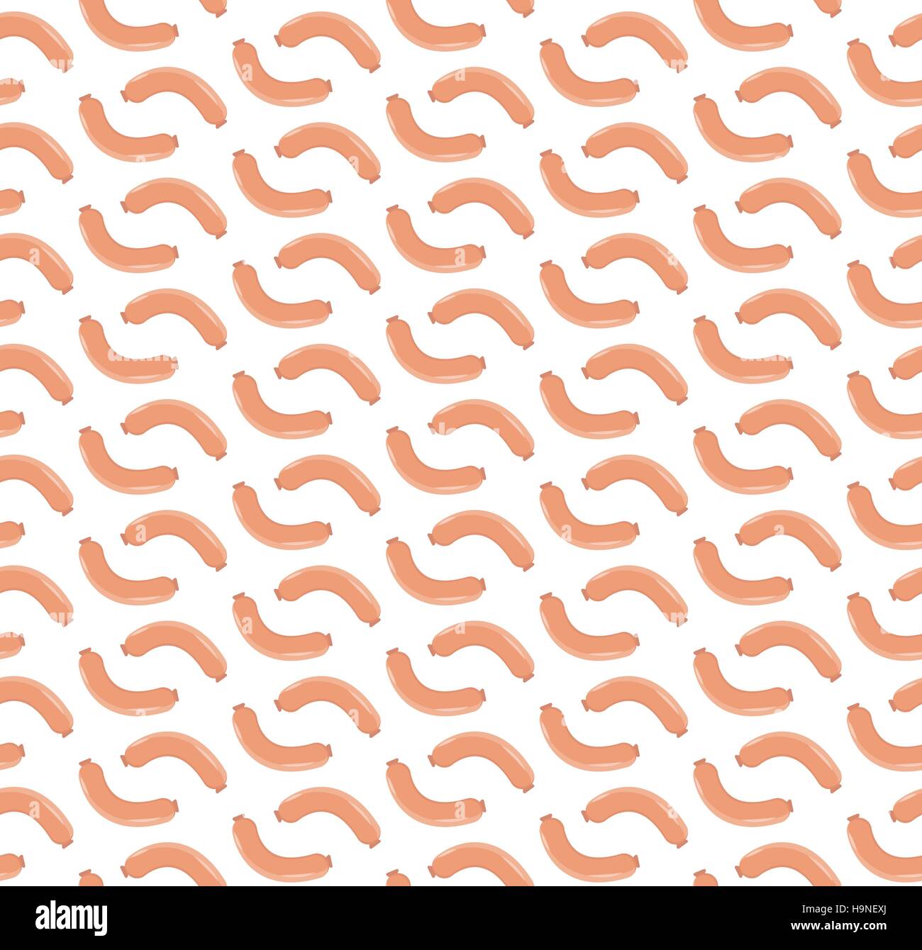 Sausages seamless pattern, flat style. Frankfurters endless background ...