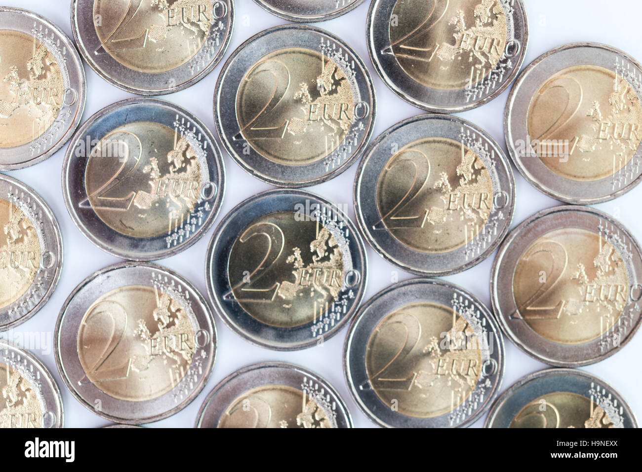 Many euro coin european hi-res stock photography and images - Alamy